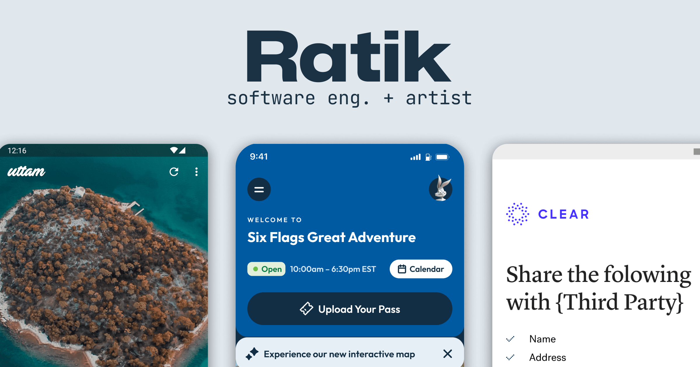 Ratik — Software Eng. + Artist